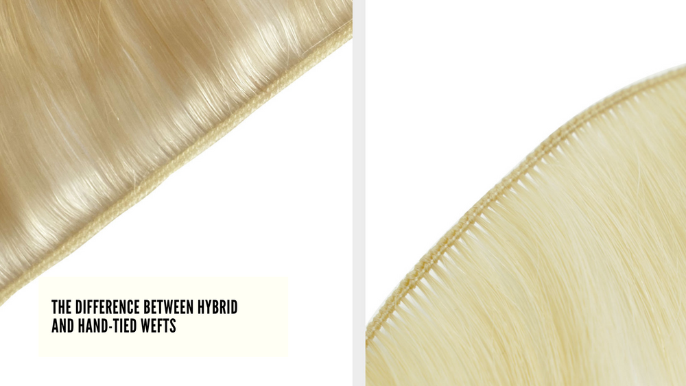 What Is The Difference Between Hybrid And Hand-Tied Weft Extensions? | Hairlaya